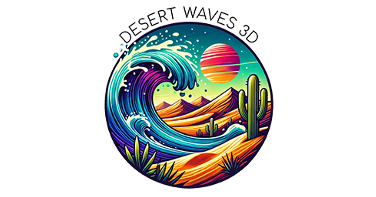 Premium Stripped Holographic – Desert Waves 3D